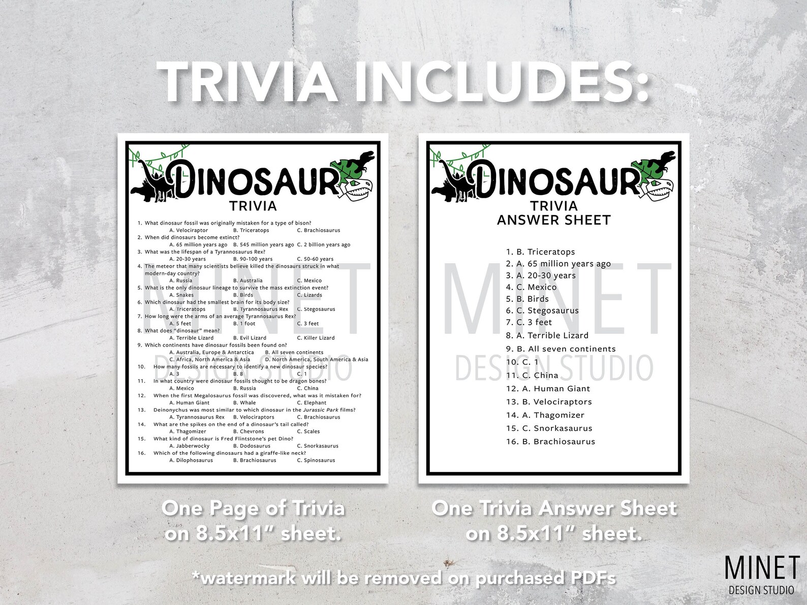 Dinosaur Trivia | Dinosaurs Trivia Game | Printable Dinosaur Trivia ...