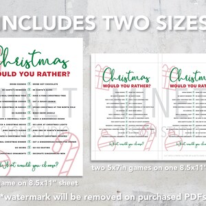 Christmas Would You Rather | Christmas Printable Activity Game | Would ...