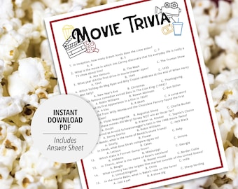 Horror Movie Trivia | Horror Movie Trivia Game | Printable Movie Trivia ...