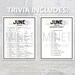 June Trivia June Trivia Game Printable June Trivia Month Trivia Game ...