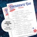 Presidents' Day Trivia | Presidents Day Trivia Game | Printable Trivia ...