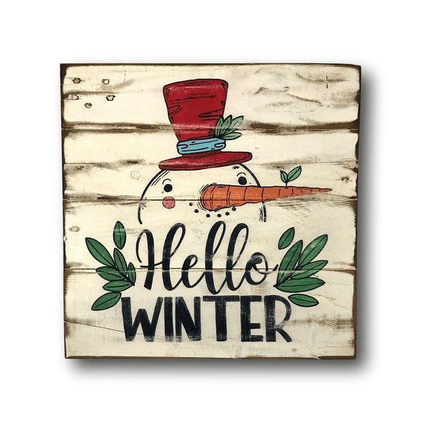 Pallet Snowman - Etsy