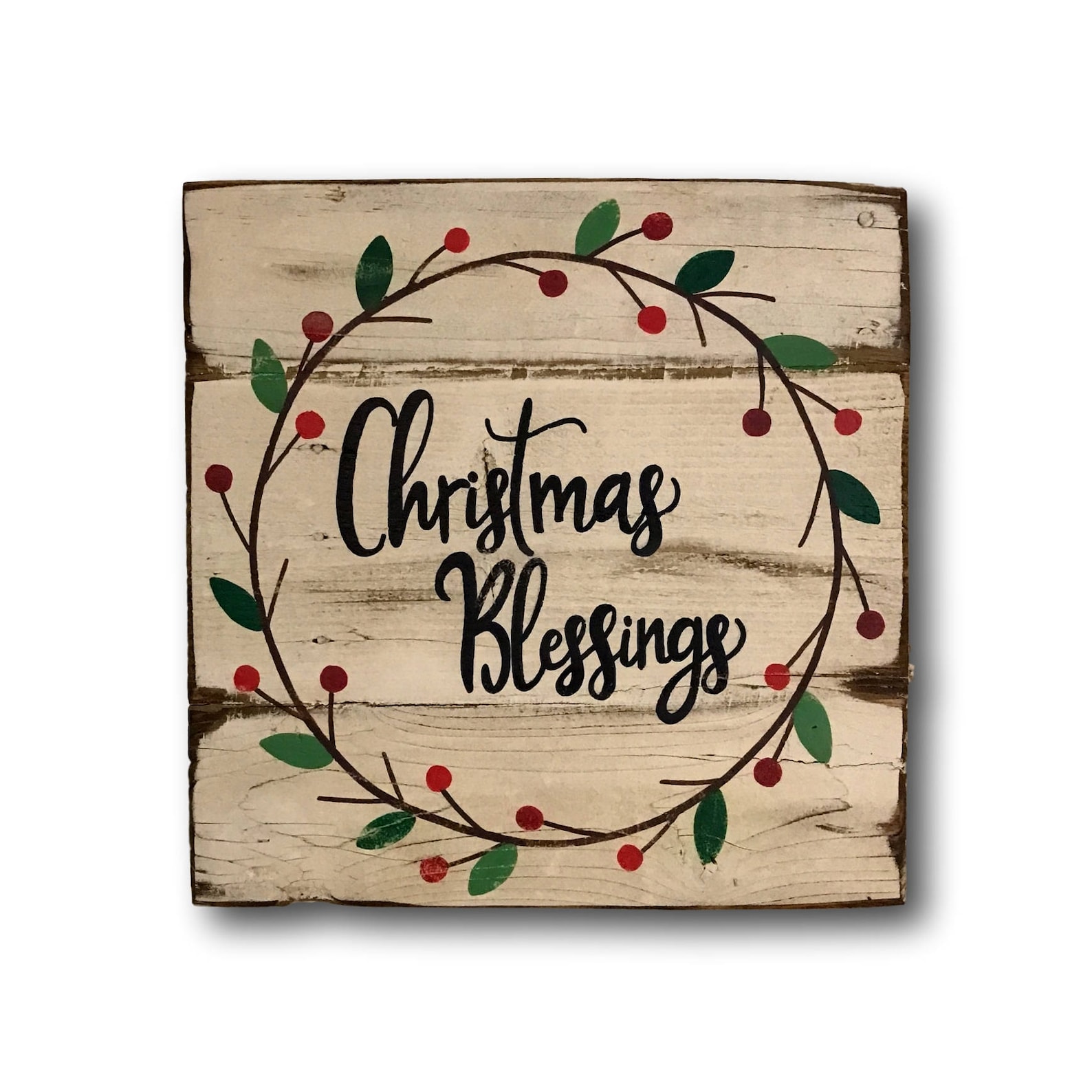 Christmas Blessings Sign Christmas Wall Decoration | Etsy