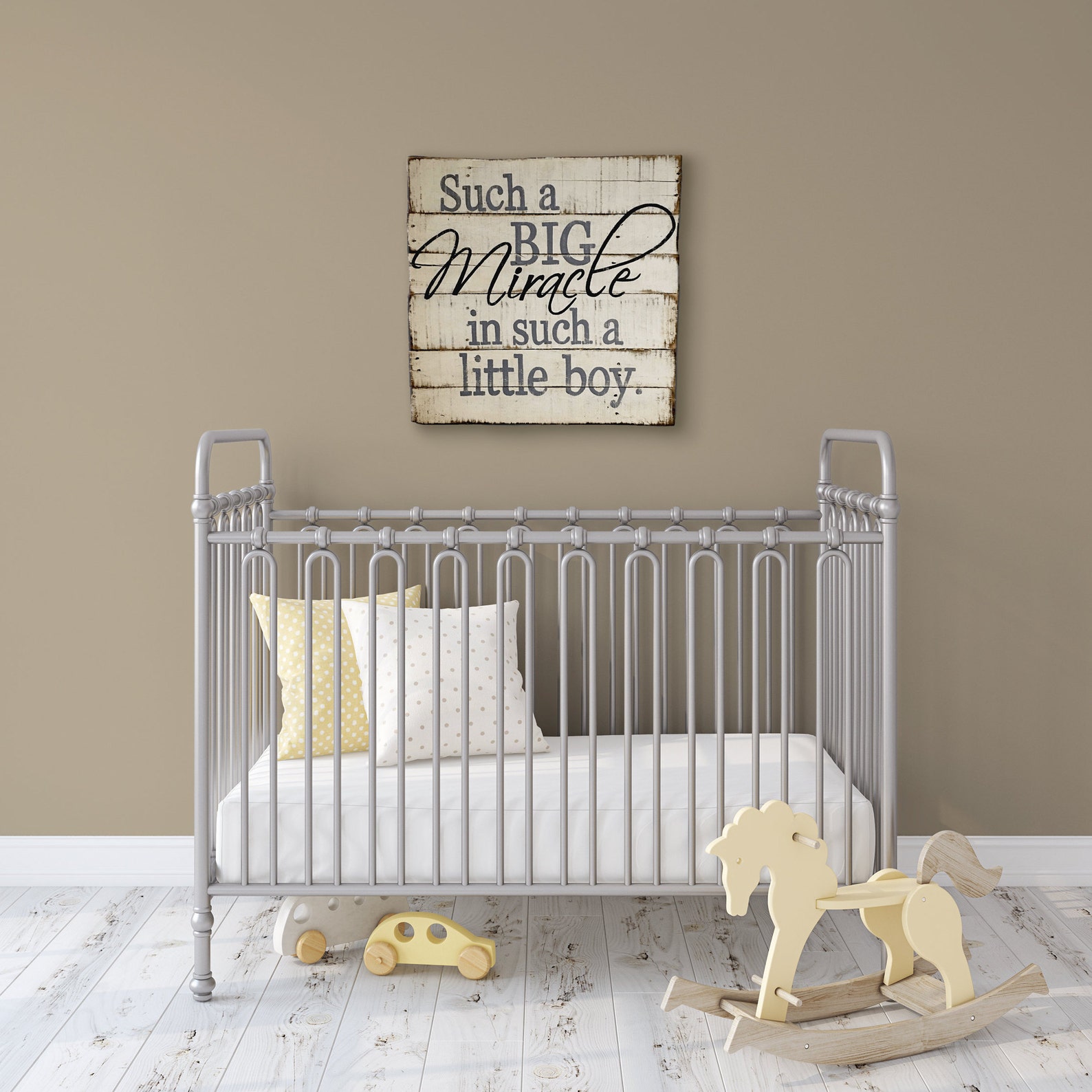 Such a Big Miracle in Such a Little Boy Wood Sign Boy - Etsy