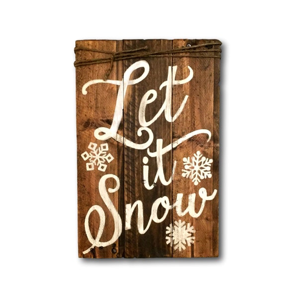 Snow Wood Sign - Etsy