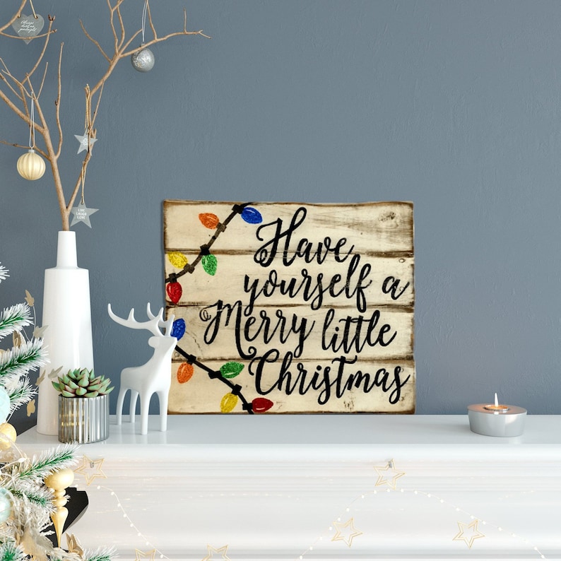 Have Yourself A Merry Little Christmas Sign Christmas - Etsy UK