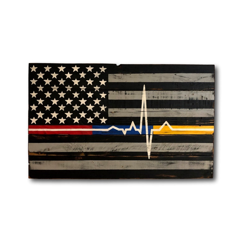 First Responder Flag Police Fire EMS and Dispatch Flag | Etsy