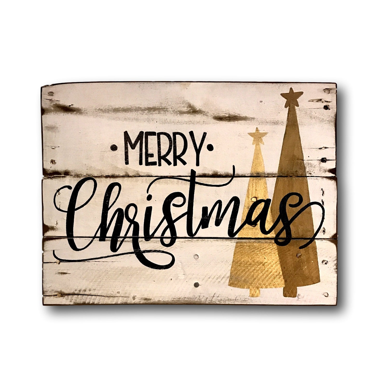 Rustic Merry Christmas Sign Christmas Mantel Decoration - Etsy