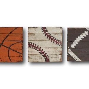 Wood Football Sign Football Nursery Decor Rustic Football | Etsy