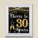 Cheers to Thirty Years Cheers to 30 Years 30th Wedding Sign | Etsy