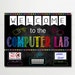 Computer Lab School Sign Classroom Decor Teacher Door Sign | Etsy