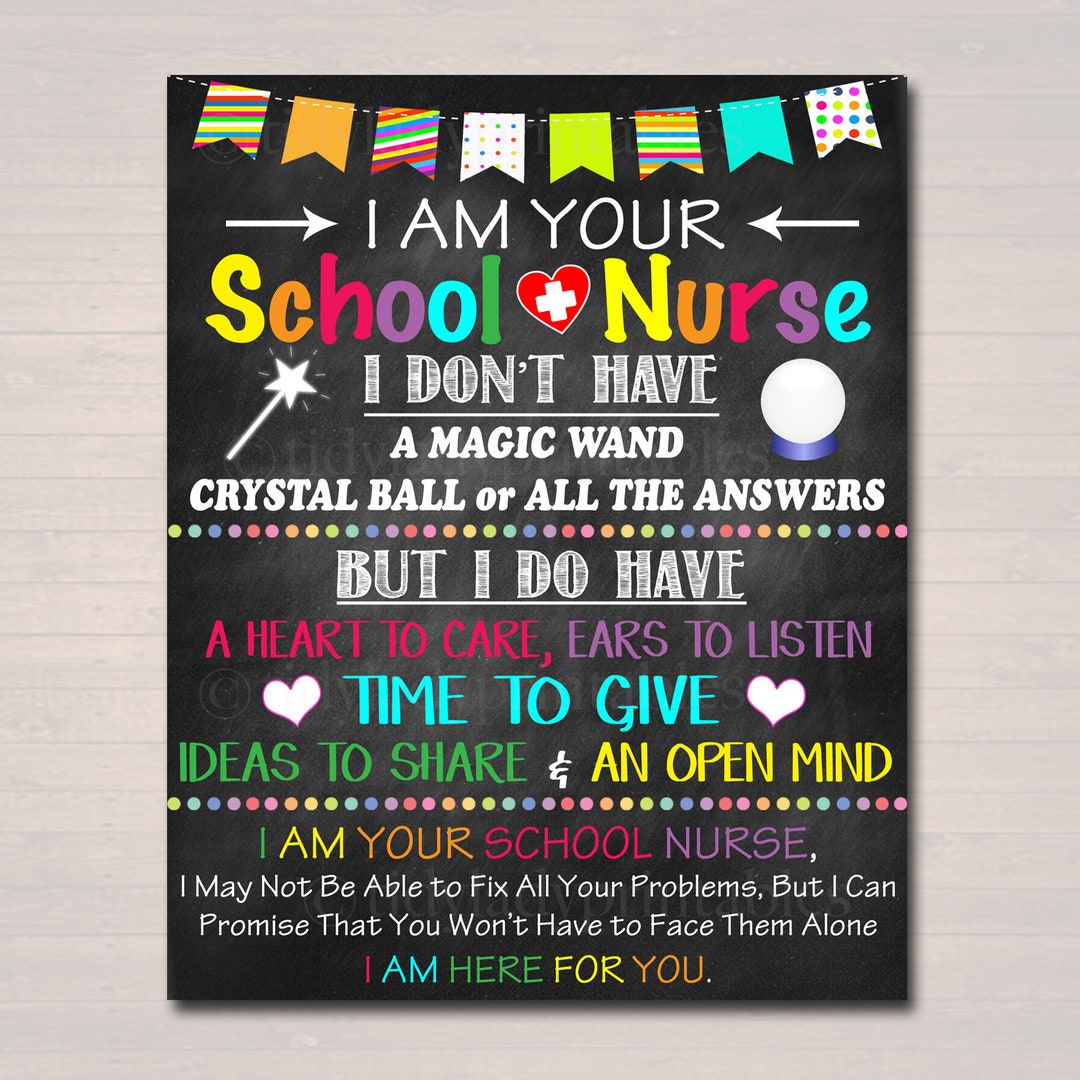 School Nurse Office Decor, I Am Your School Nurse Sign Nursing Gift ...