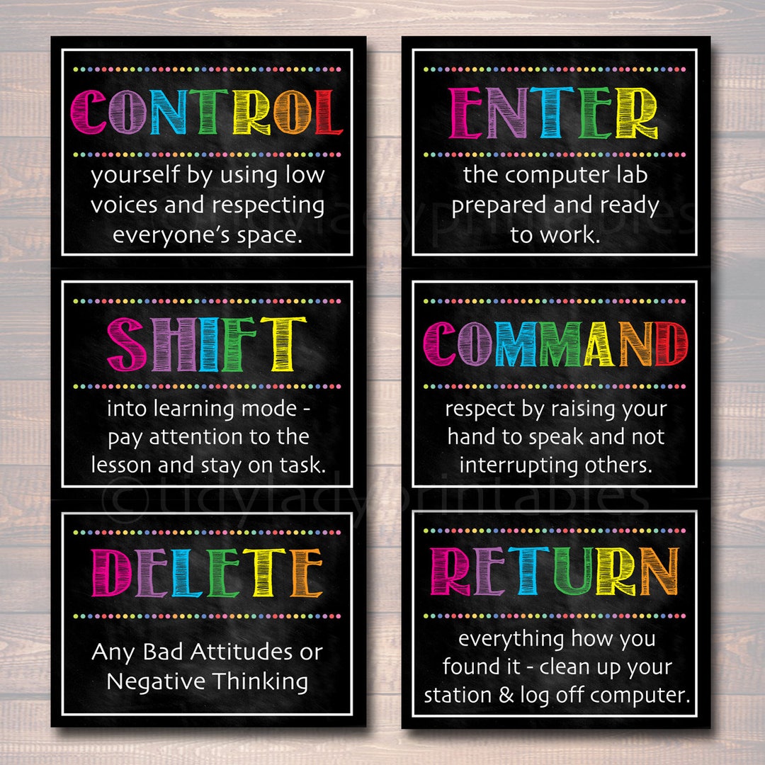 Buy Computer Lab Poster Set, Classroom Decor, INSTANT DOWNLOAD ... Buy Computer Lab Poster Set, Classroom Decor, INSTANT DOWNLOAD ...