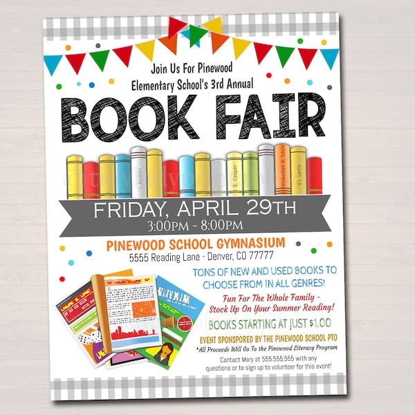 Scholastic Book Fair Posters - Etsy