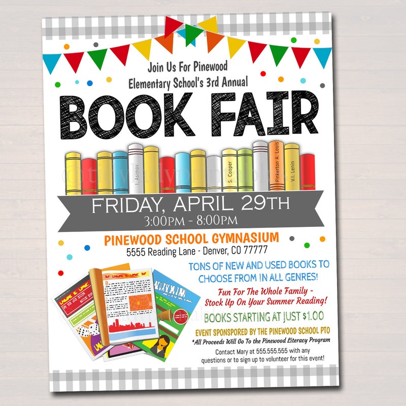 Scholastic Book Fair Posters - Etsy
