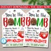 Hot Chocolate Bomb Gift Tag: Editable Christmas Teacher Staff (digital ...