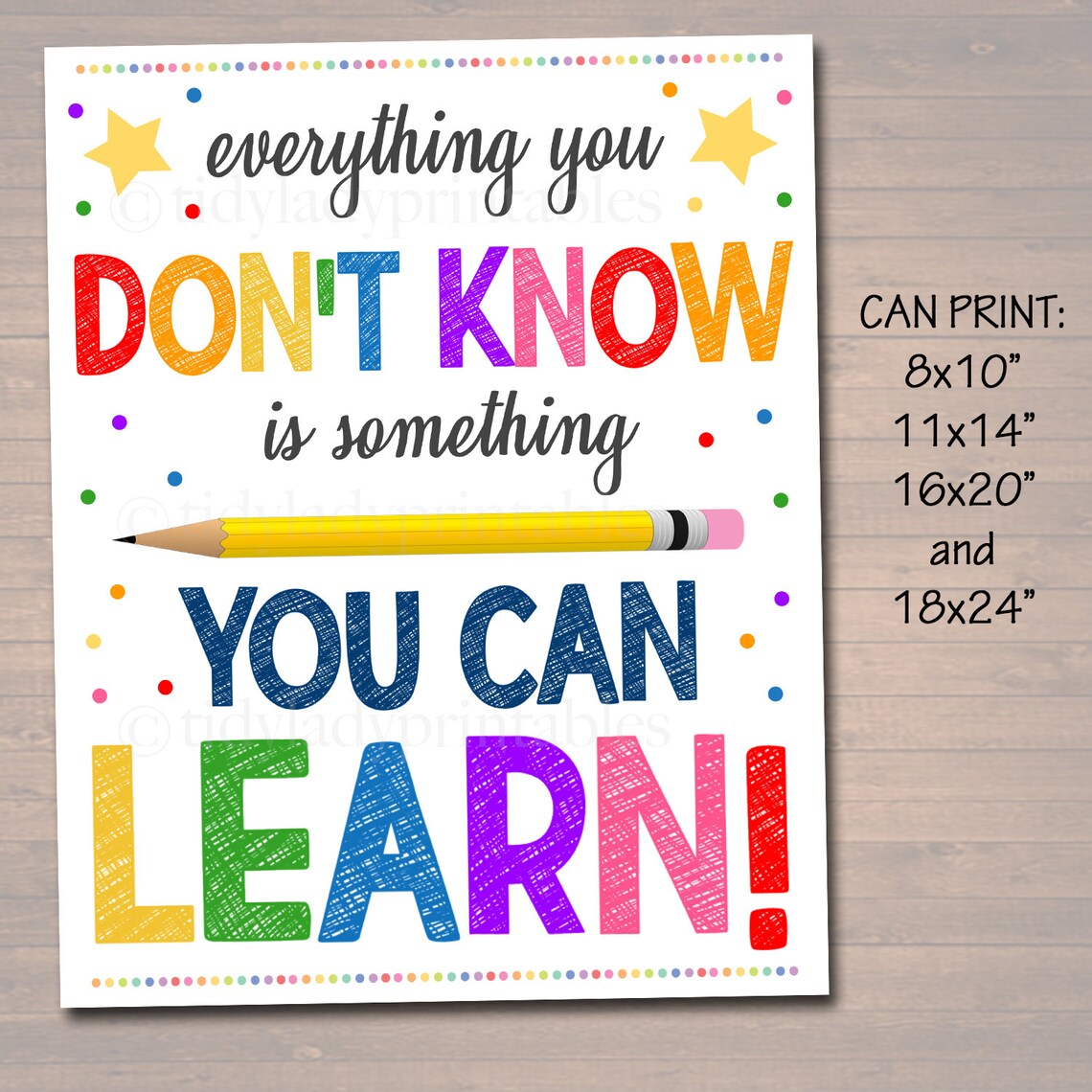 Classroom Poster: Positive Thinking, Growth Mindset Art (digital ...