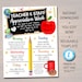 Editable Western Theme Teacher Appreciation Staff Invitation Newsletter ...