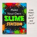Slime Party Birthday Sign, Mad Scientist Kids Party, Make Your Own ...