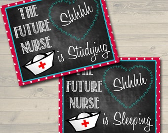 Future Nursing Door Sign - Etsy