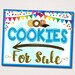 Cookie Booth Arrow Sign: Printable Fundraiser Poster (instant Download ...
