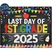 Last Day of Head Start 2024, Printable Back to School Chalkboard Sign ...