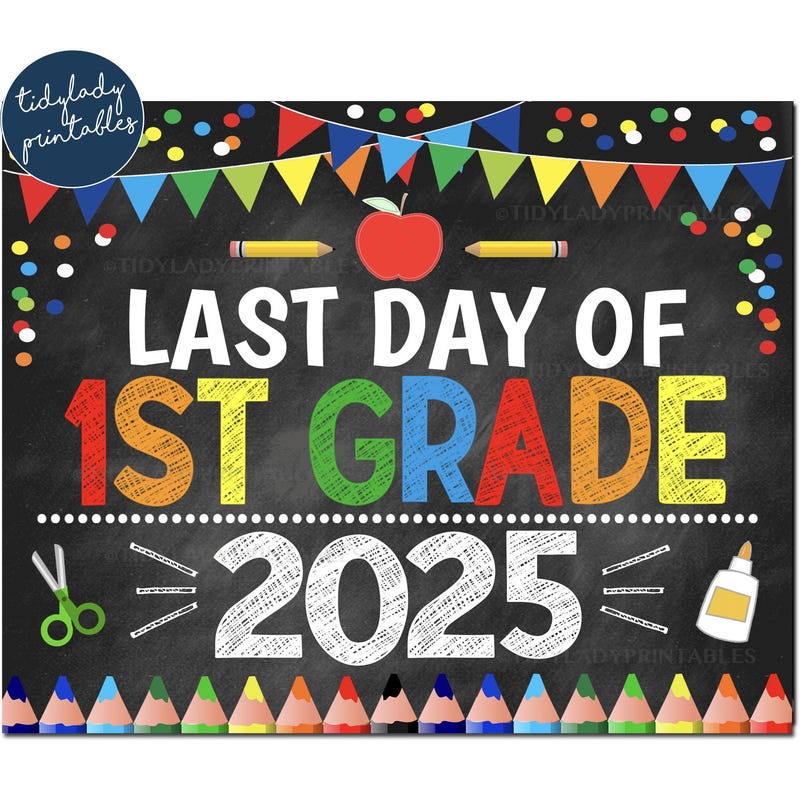 Last Day of 1st Grade - Etsy