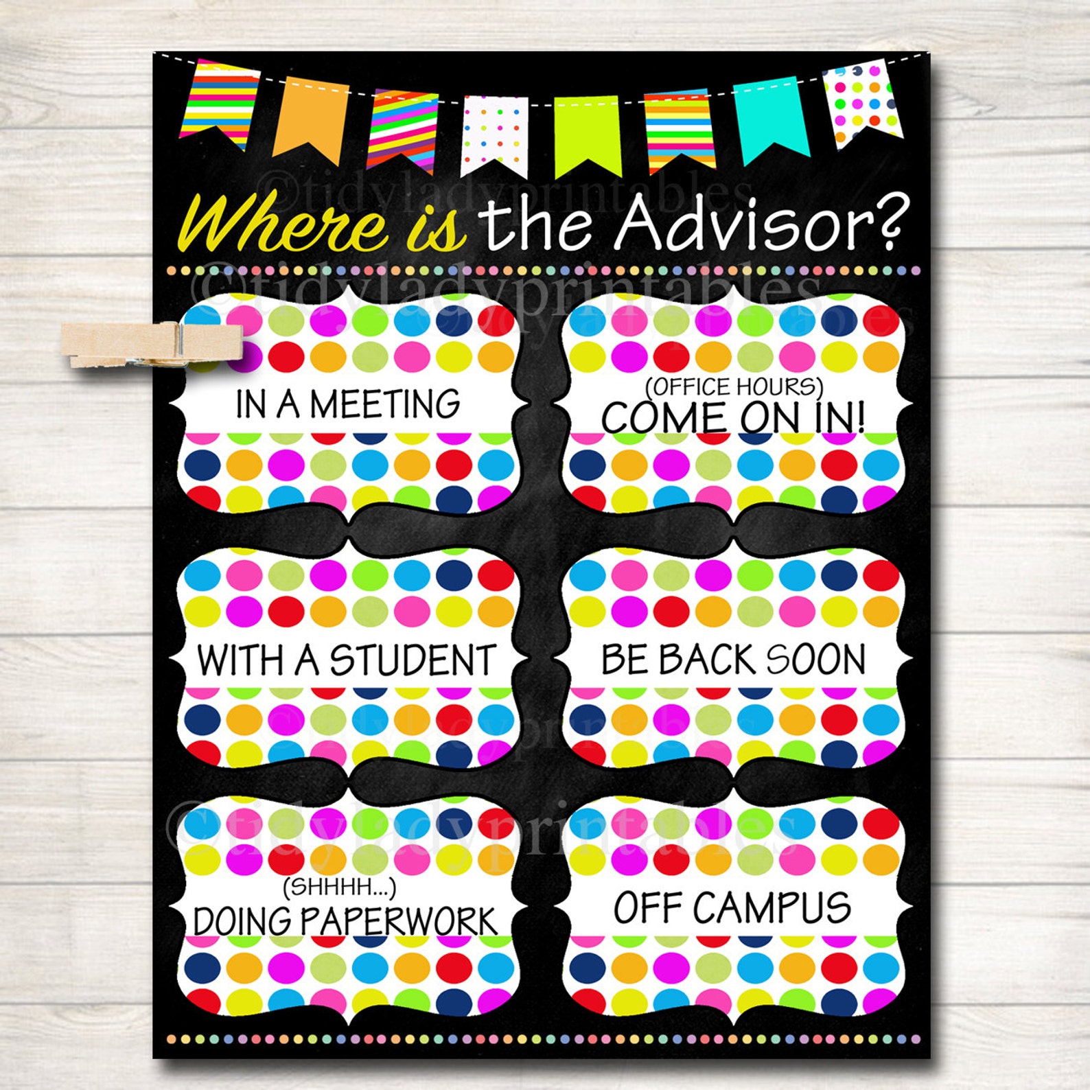 Where is the Advisor Door Sign College Advisor Gifts College - Etsy