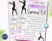 EDITABLE Gymnastics Survival Kit Printable Gymnast Gift Kids - Etsy