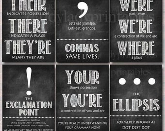 Grammar Funny Print Your and You're Perfect English Gift - Etsy