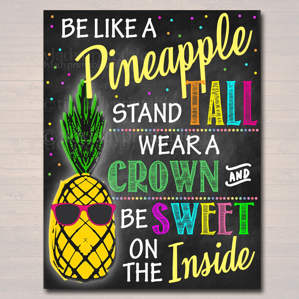 Be Like a Pineapple School Counselor Poster Teen Tween | Etsy