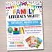 Editable Family Literacy Night Flyer: School Event Poster (digital ...