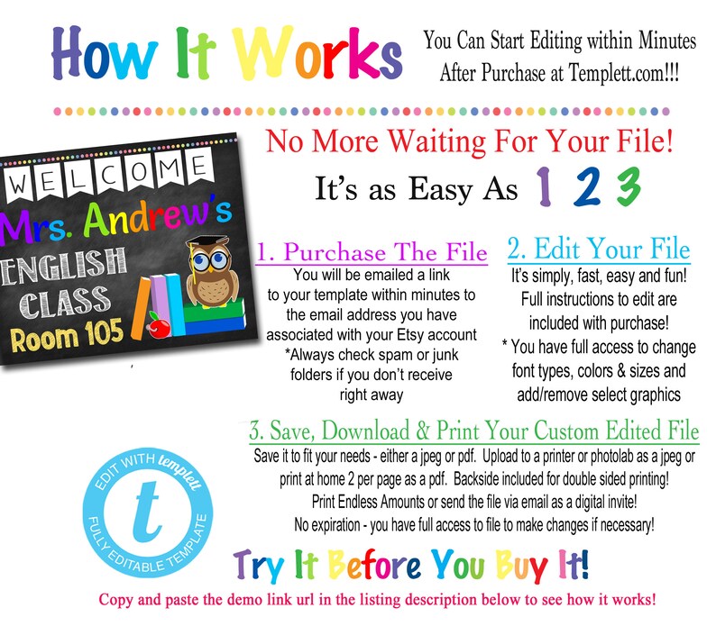 ENGLISH Teacher Classroom Door Sign Printable Classroom Sign - Etsy France