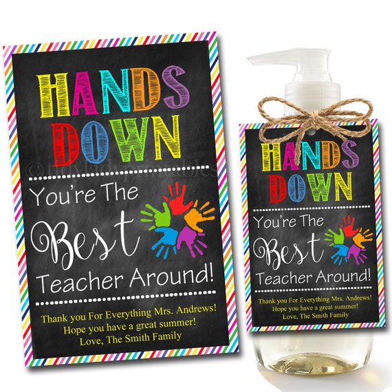 EDITABLE Soap Label Tags, End of School Year Teacher Gift, INSTANT ...