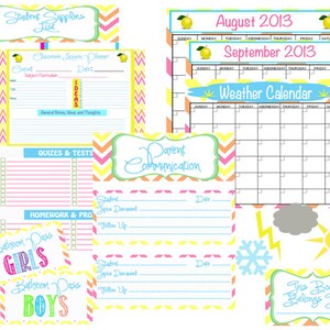 50% OFF! Teacher Planner Pack - Citrus and Berry - Teacher Printables ...