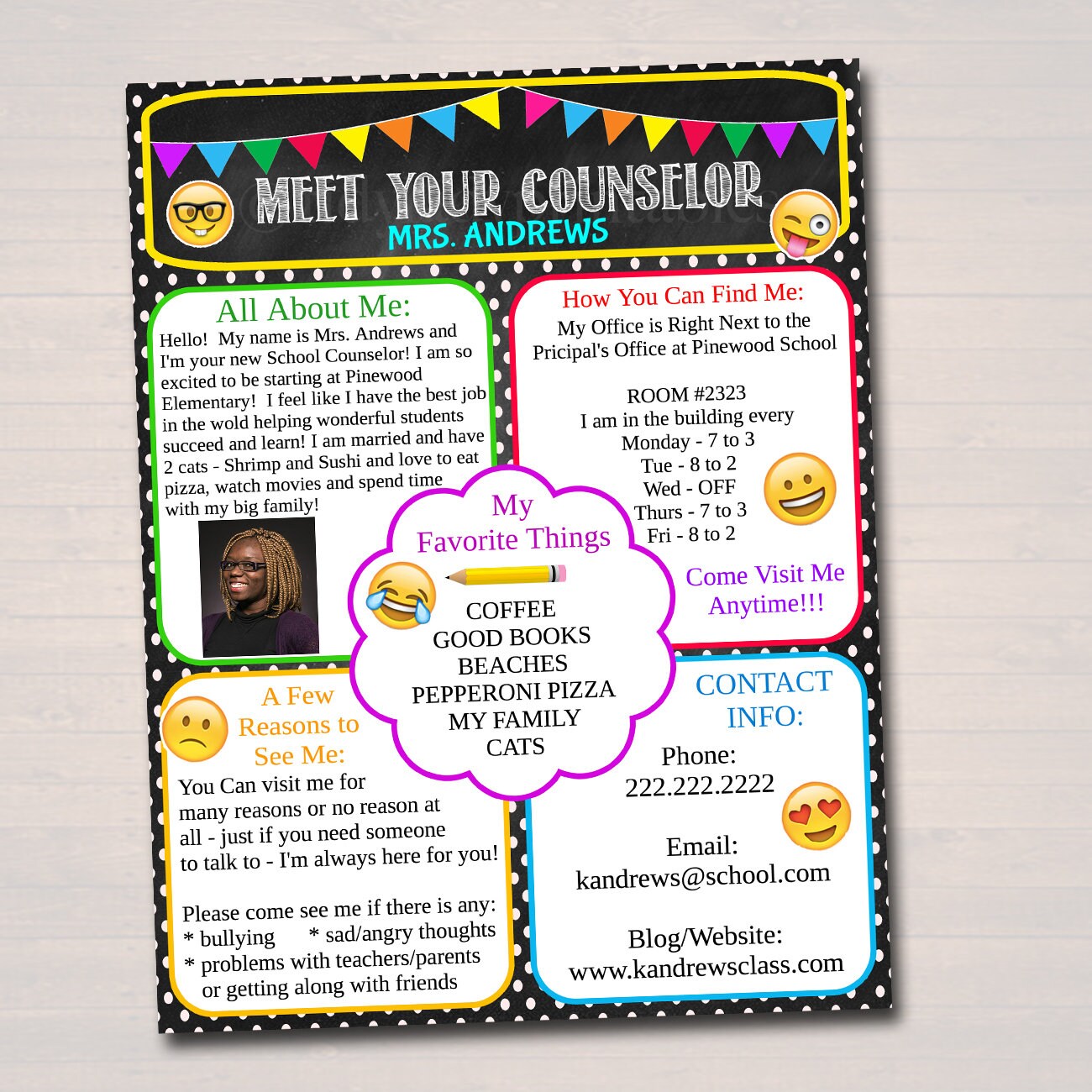 Editable School Counselor Newsletter Template (instant Download) - Etsy