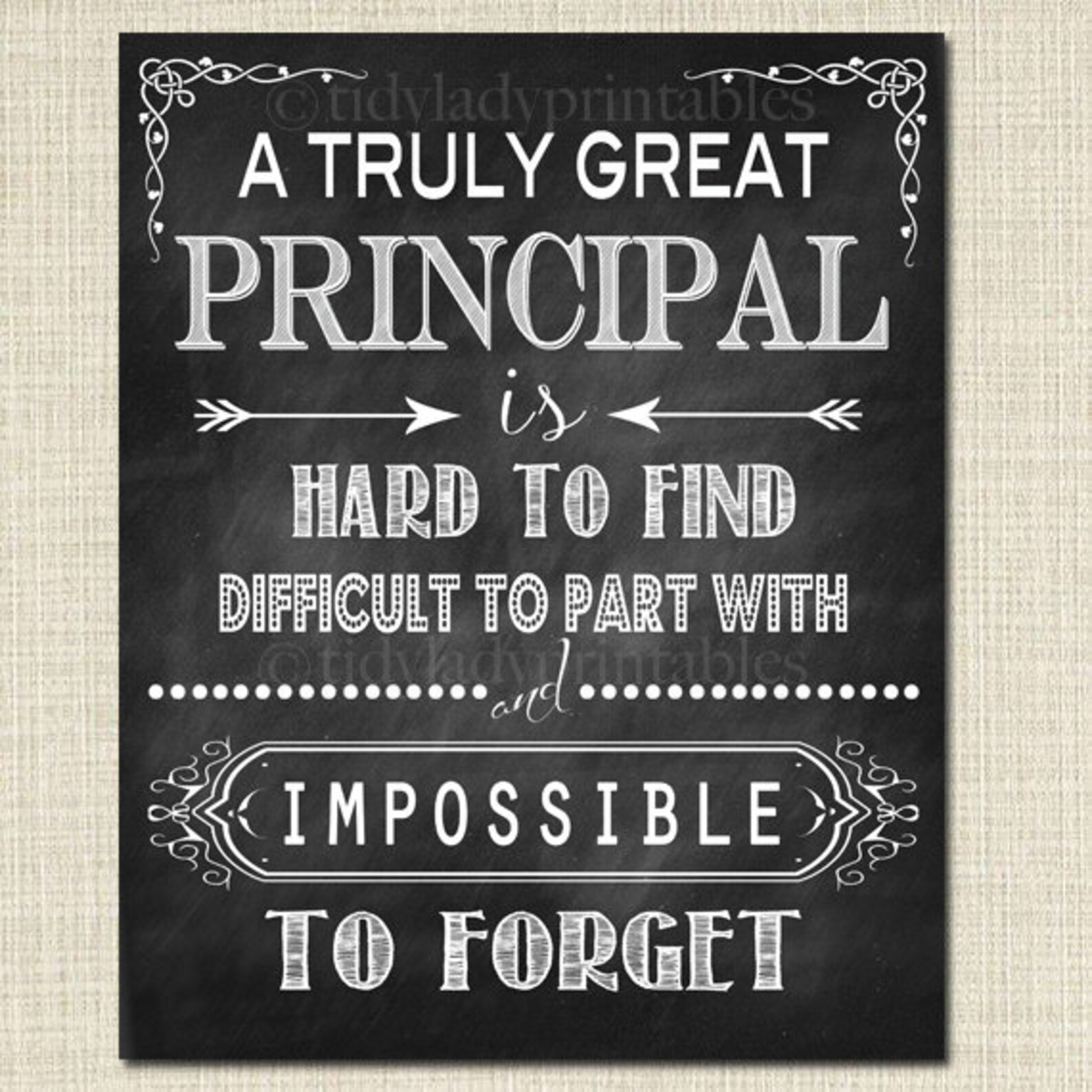 Principal Gift A Truly Great Principal is Hard to Find - Etsy