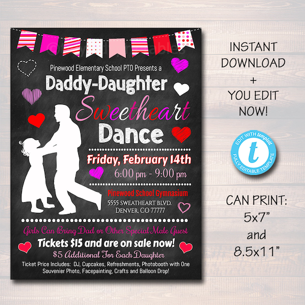 Valentine Dance Invite - Etsy