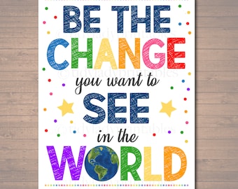 Social Change Poster - Etsy UK