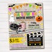 EDITABLE Halloween Movie Night Flyer Printable PTA PTO Flyer - Etsy