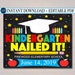 EDITABLE DATE Kindergarten Graduation Photo Prop, Last Day End of ...