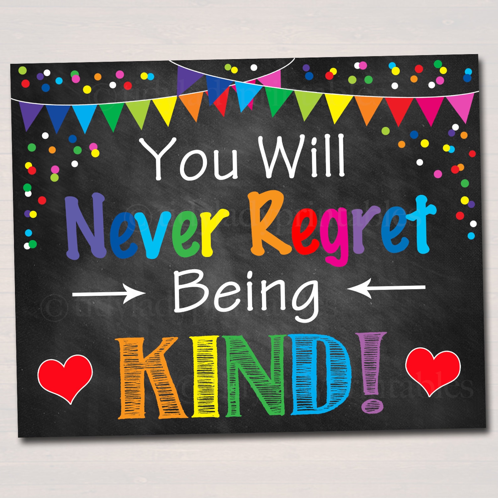 Classroom Kindness Poster: Anti-bully School Decor (digital Download ...