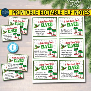 Christmas Elves Set, Hello Goodbye Letters From Elf, Naughty Notice ...