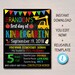 Editable First Day of School Chalkboard Sign: Construction Truck ...
