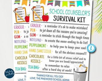 Counselor Survival Kit - Etsy