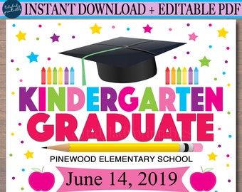 Kindergarten Graduation Photo Prop | Etsy