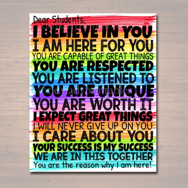 Dear Students - Etsy