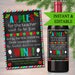 EDITABLE Teacher Gift, Christmas Wine Label INSTANT DOWNLOAD, Printable ...