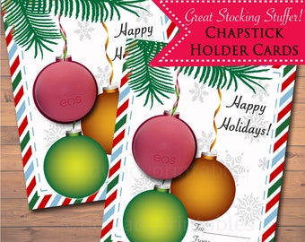 Christmas Lip Balm Card - Etsy