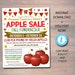 EDITABLE Apple Sale Fundraiser Flyer/poster Printable Invitation ...